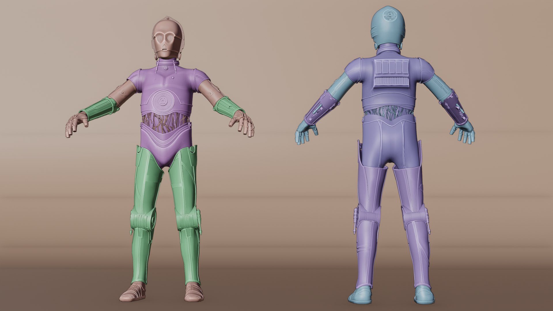 C-3PO Star Wars Character 3D Model - TurboSquid 2144747