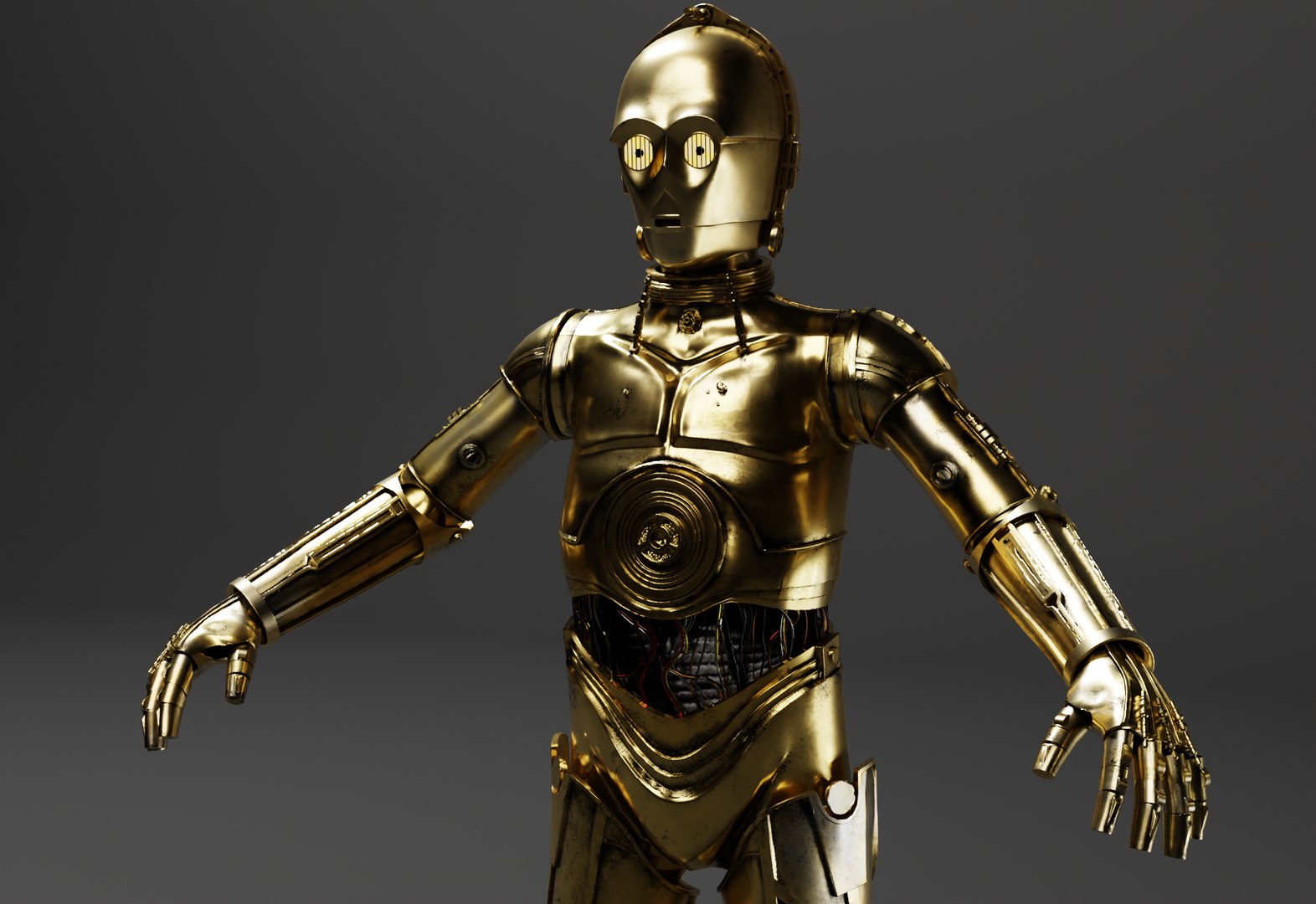 C-3PO Star Wars Character 3D Model - TurboSquid 2144747