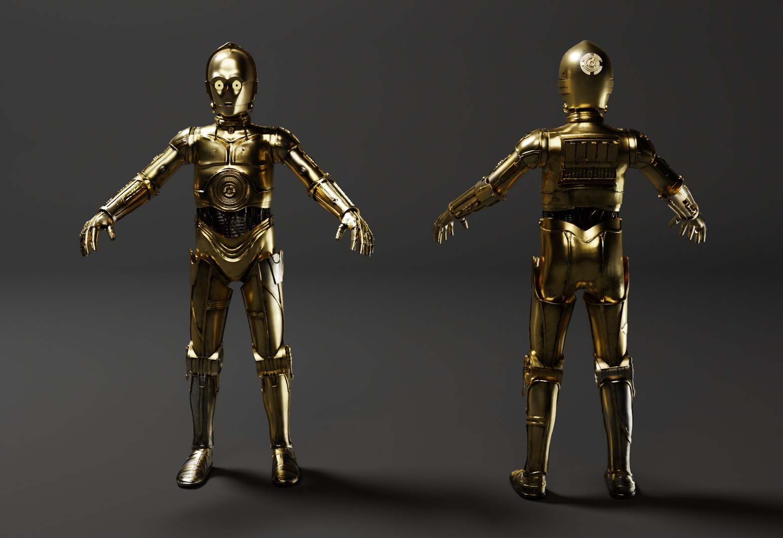 C-3PO Star Wars Character 3D Model - TurboSquid 2144747