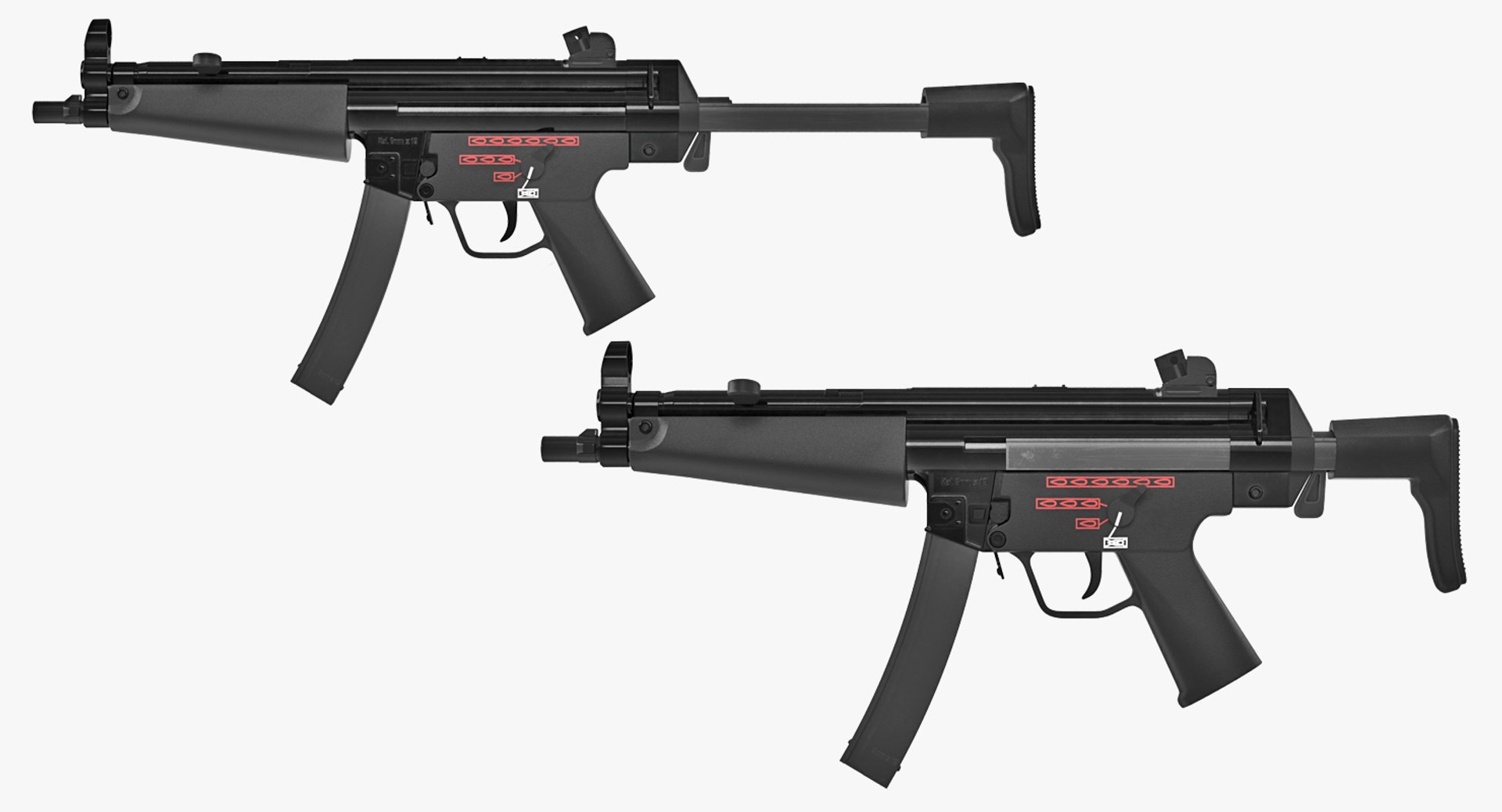3D Mp5a3 Retractable Stock - TurboSquid 1159106