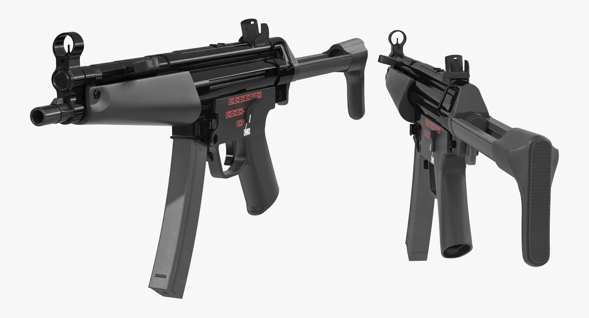 3D Mp5a3 Retractable Stock - TurboSquid 1159106
