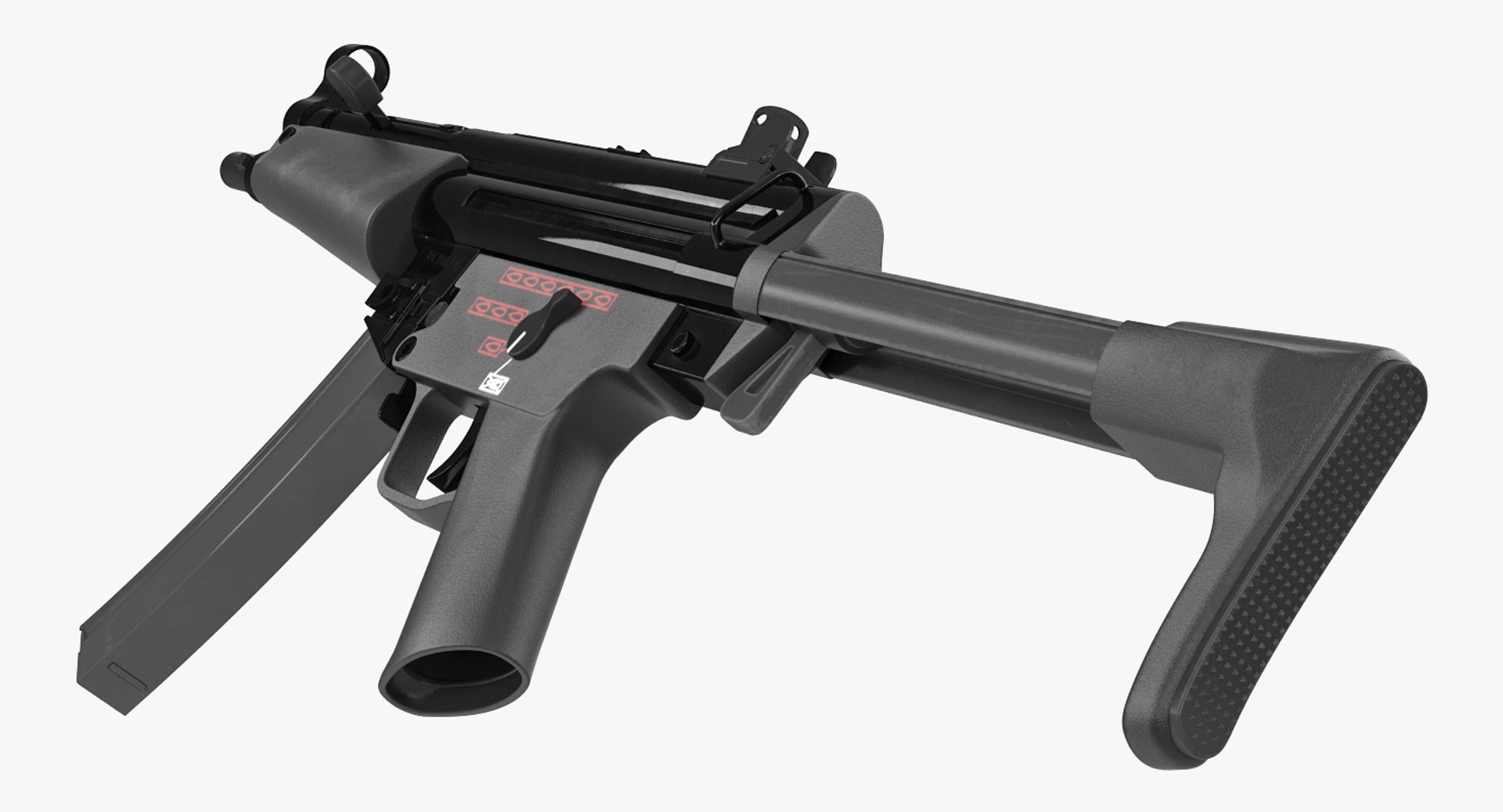 3D Mp5a3 Retractable Stock - TurboSquid 1159106