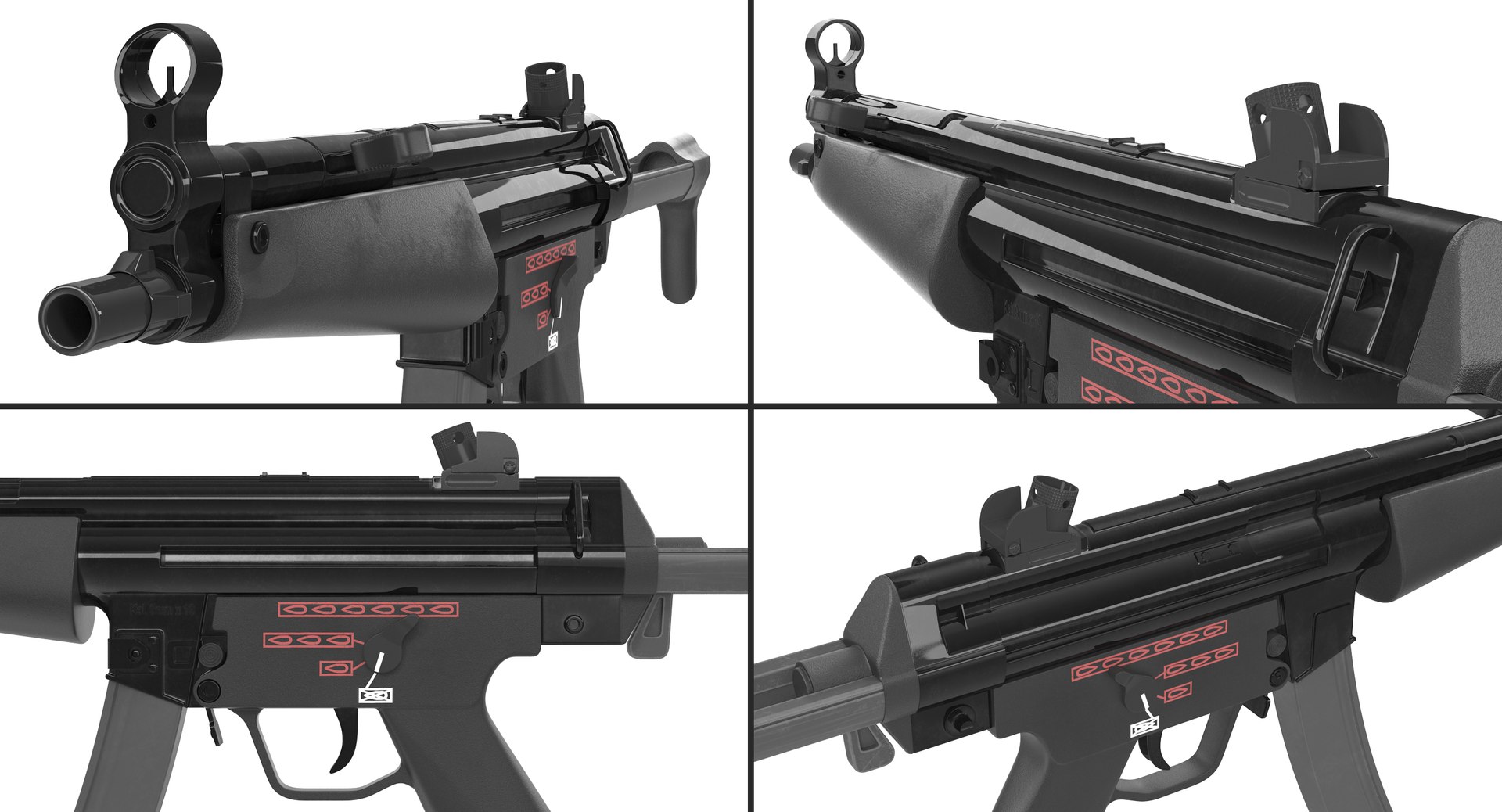 3D Mp5a3 Retractable Stock - TurboSquid 1159106