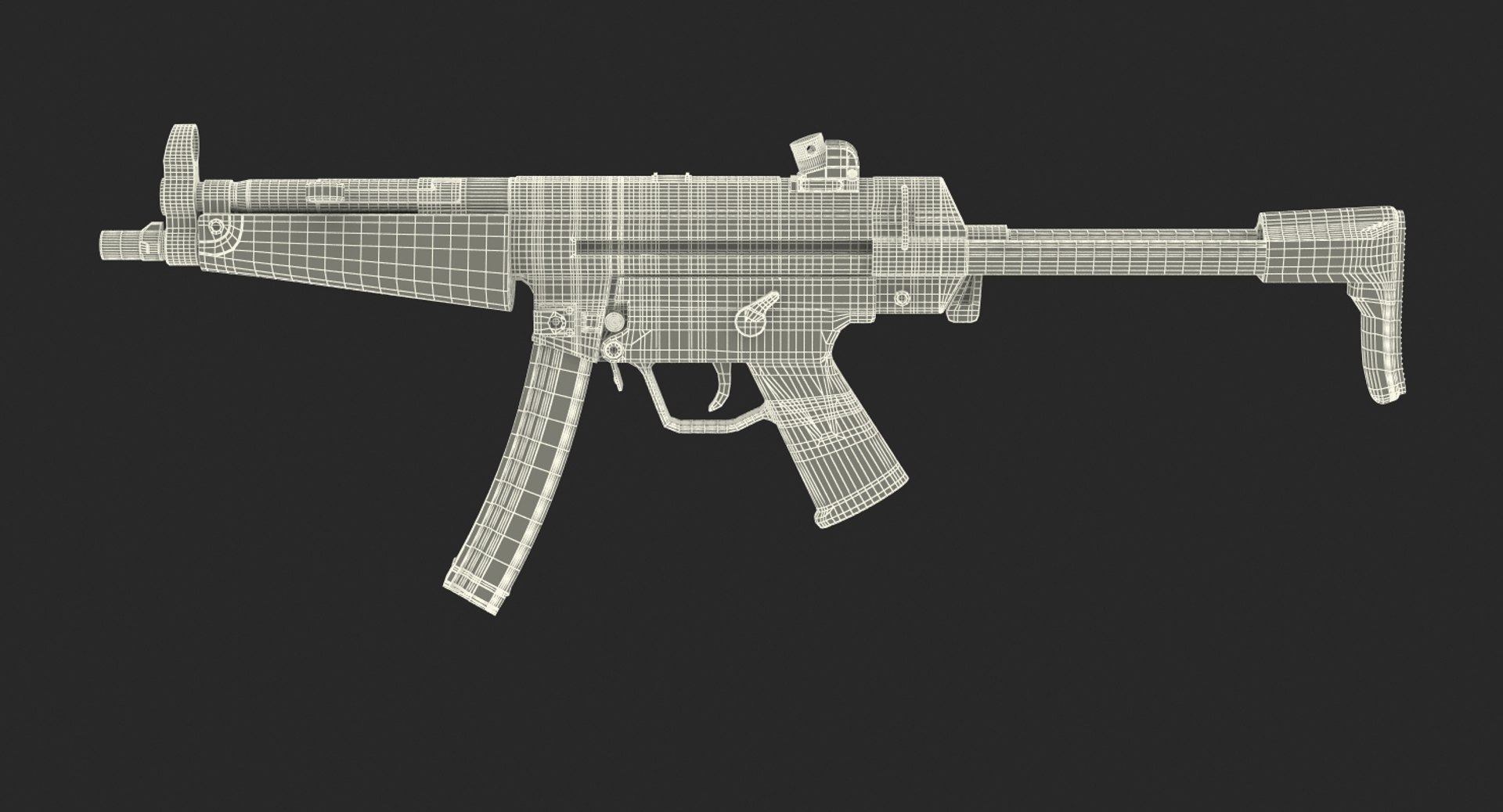 3D Mp5a3 Retractable Stock - TurboSquid 1159106