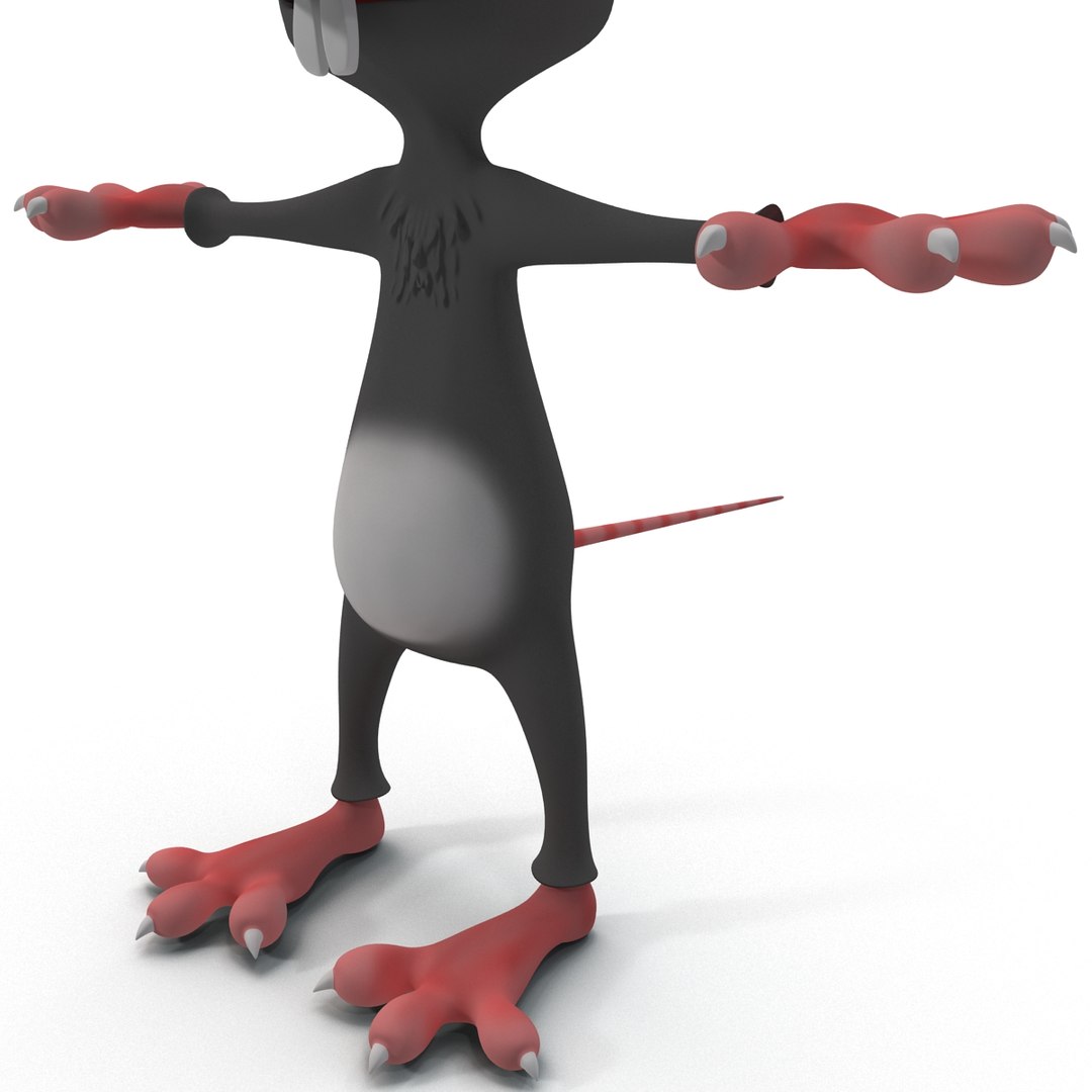 3d Model Cartoon Rat