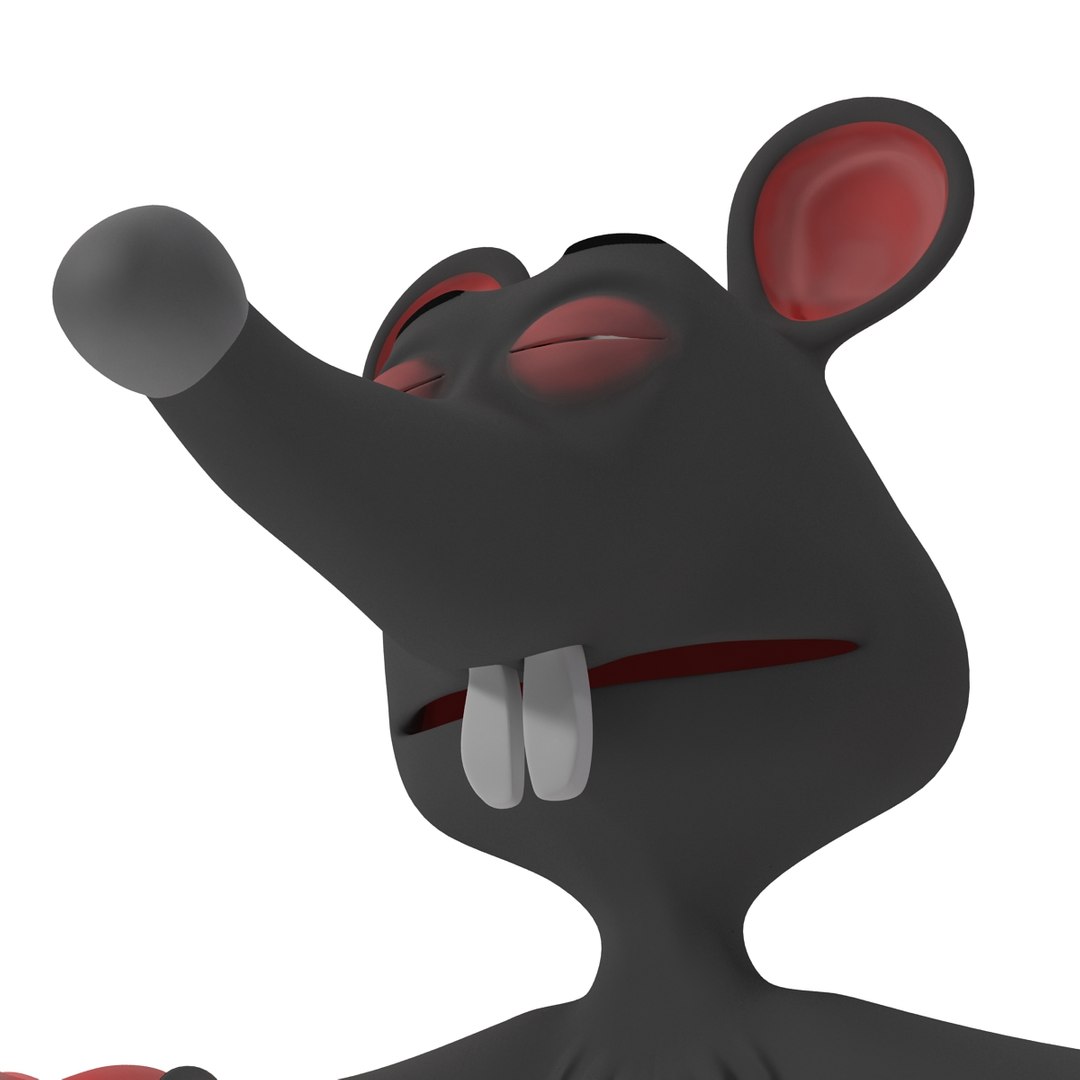 3d Model Cartoon Rat