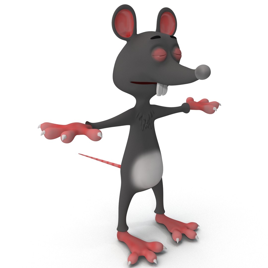 3d Model Cartoon Rat