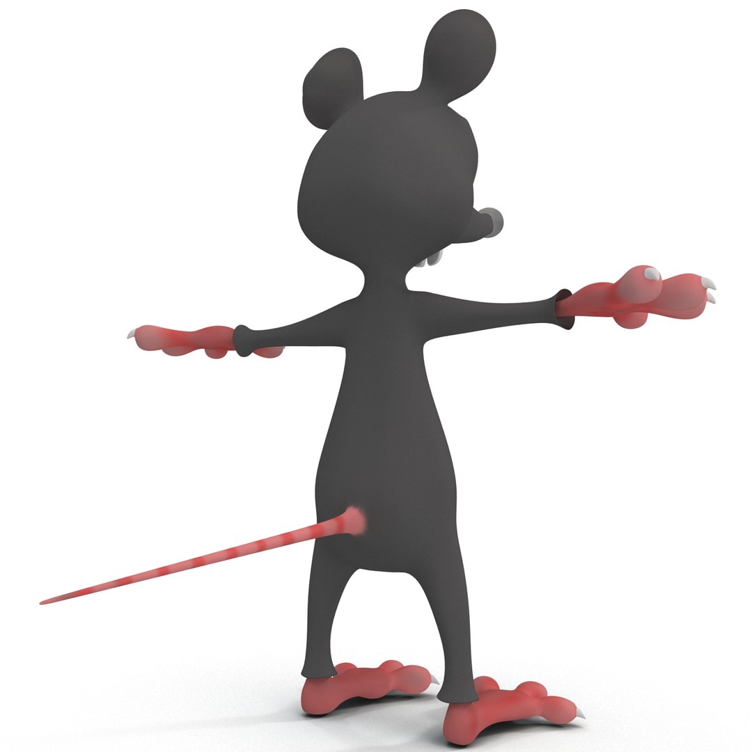 3d Model Cartoon Rat