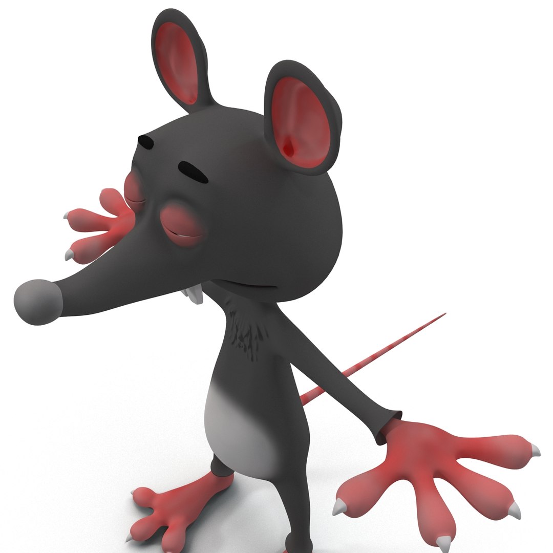 3d Model Cartoon Rat