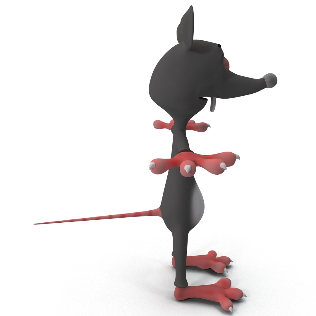3d Model Cartoon Rat