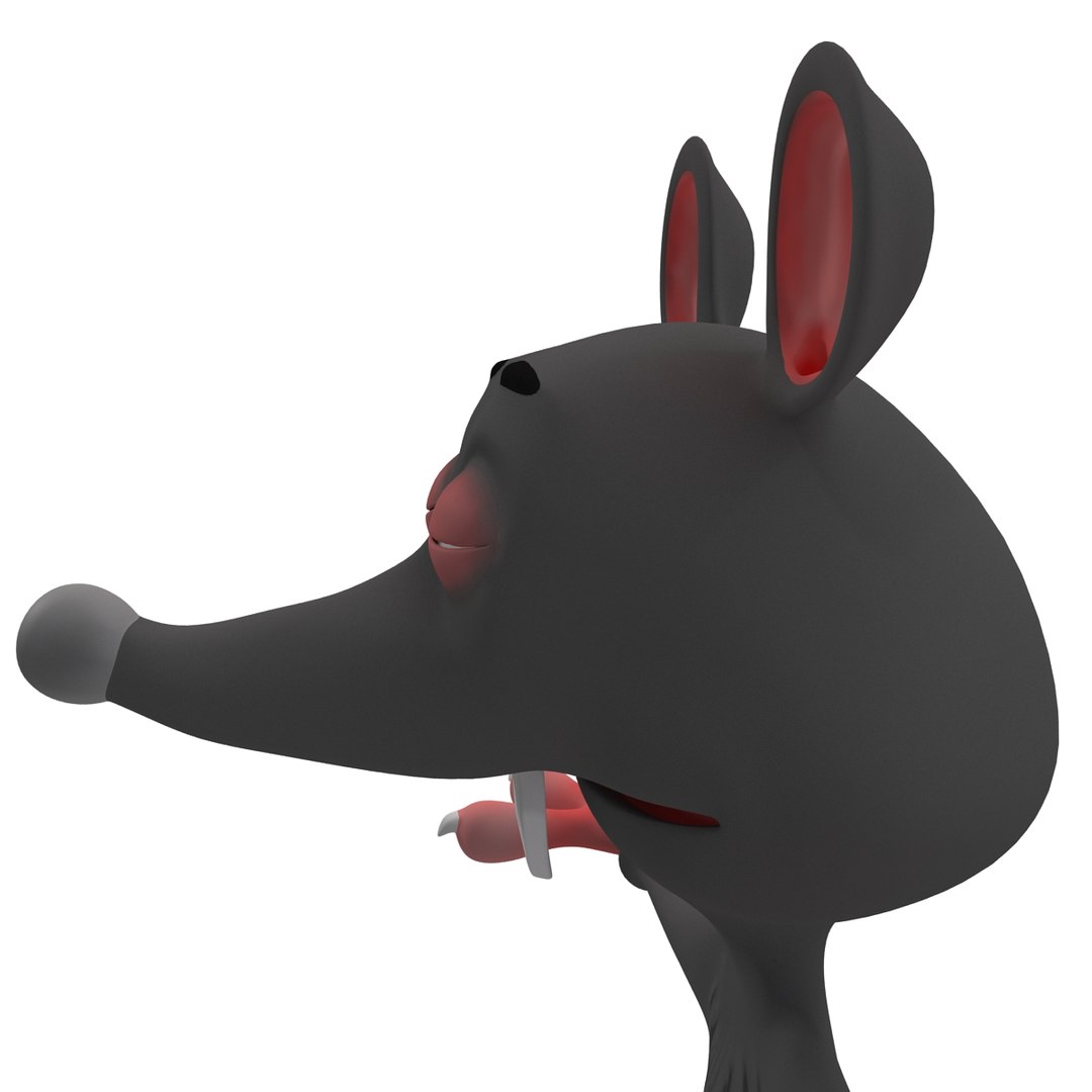 3d Model Cartoon Rat