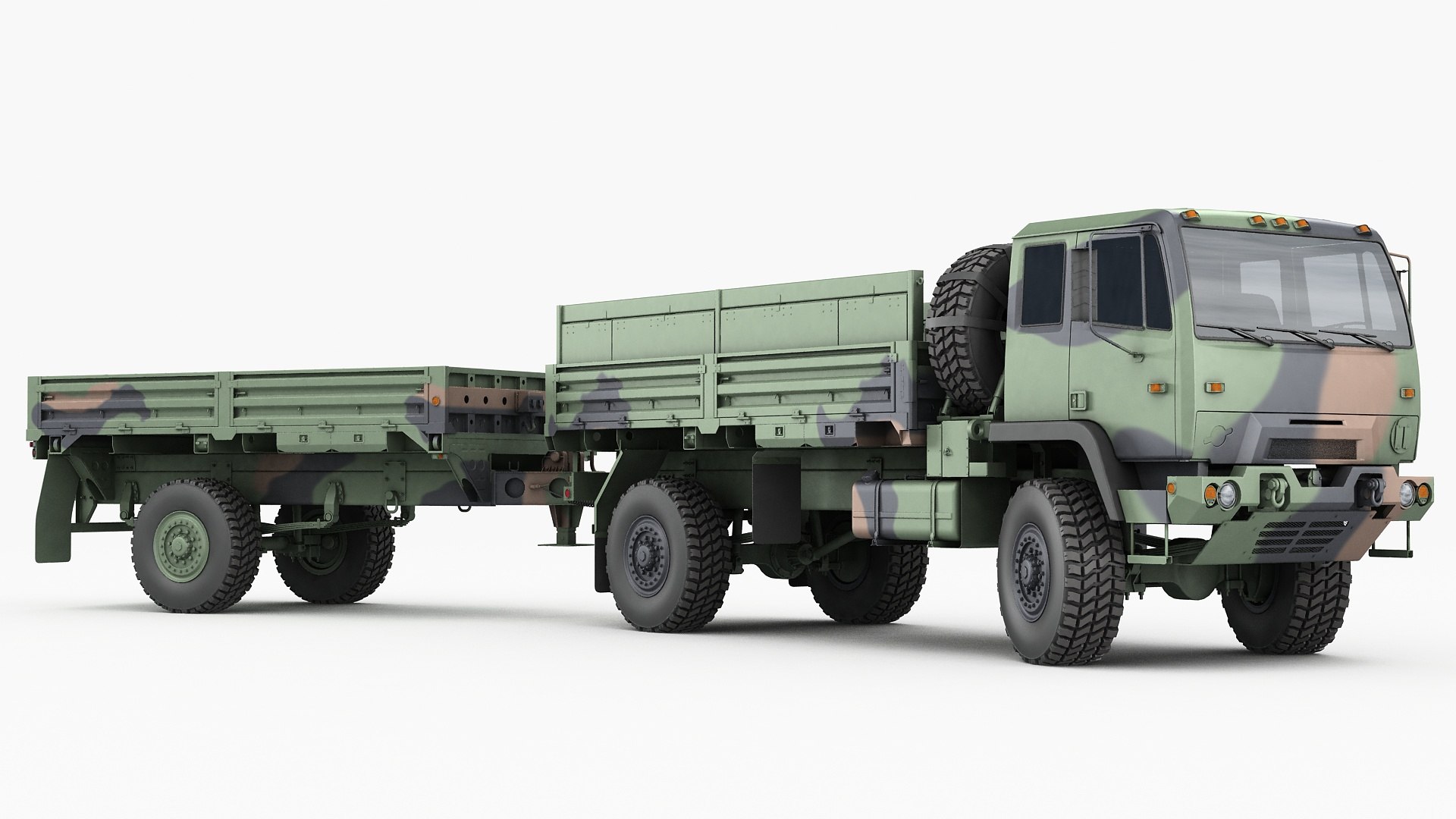 3D m1078 m1082 trailer lmtv model - TurboSquid 1550775