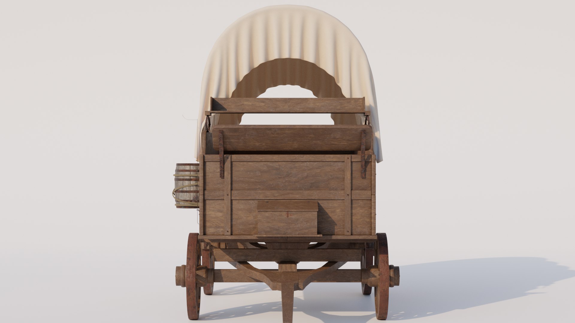 3D Covered Wagon Model - TurboSquid 1986202