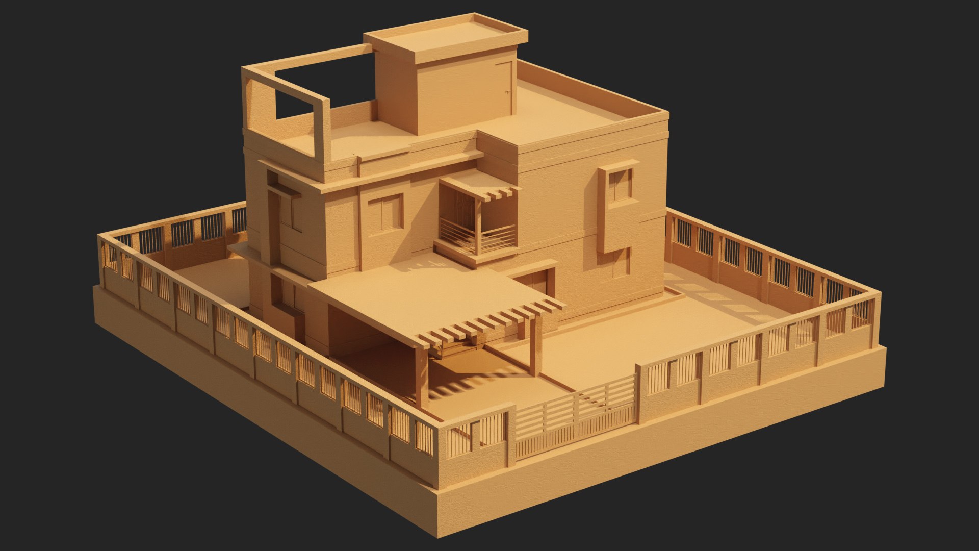 3D Model Brick House 13 - TurboSquid 2238708