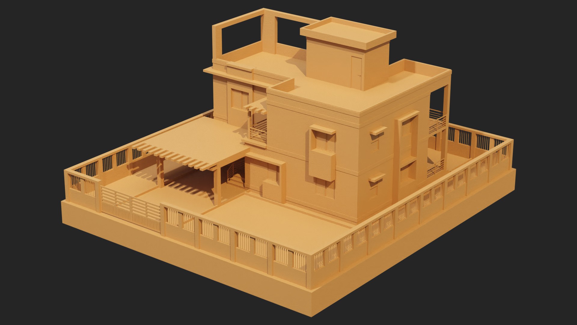 3D Model Brick House 13 - TurboSquid 2238708