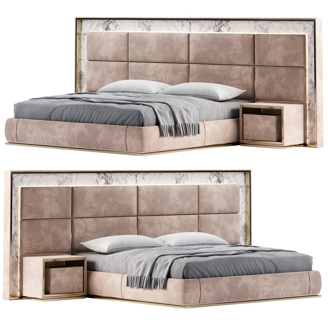 Name AUBADE BED By Visionnaire 3D - TurboSquid 1957584