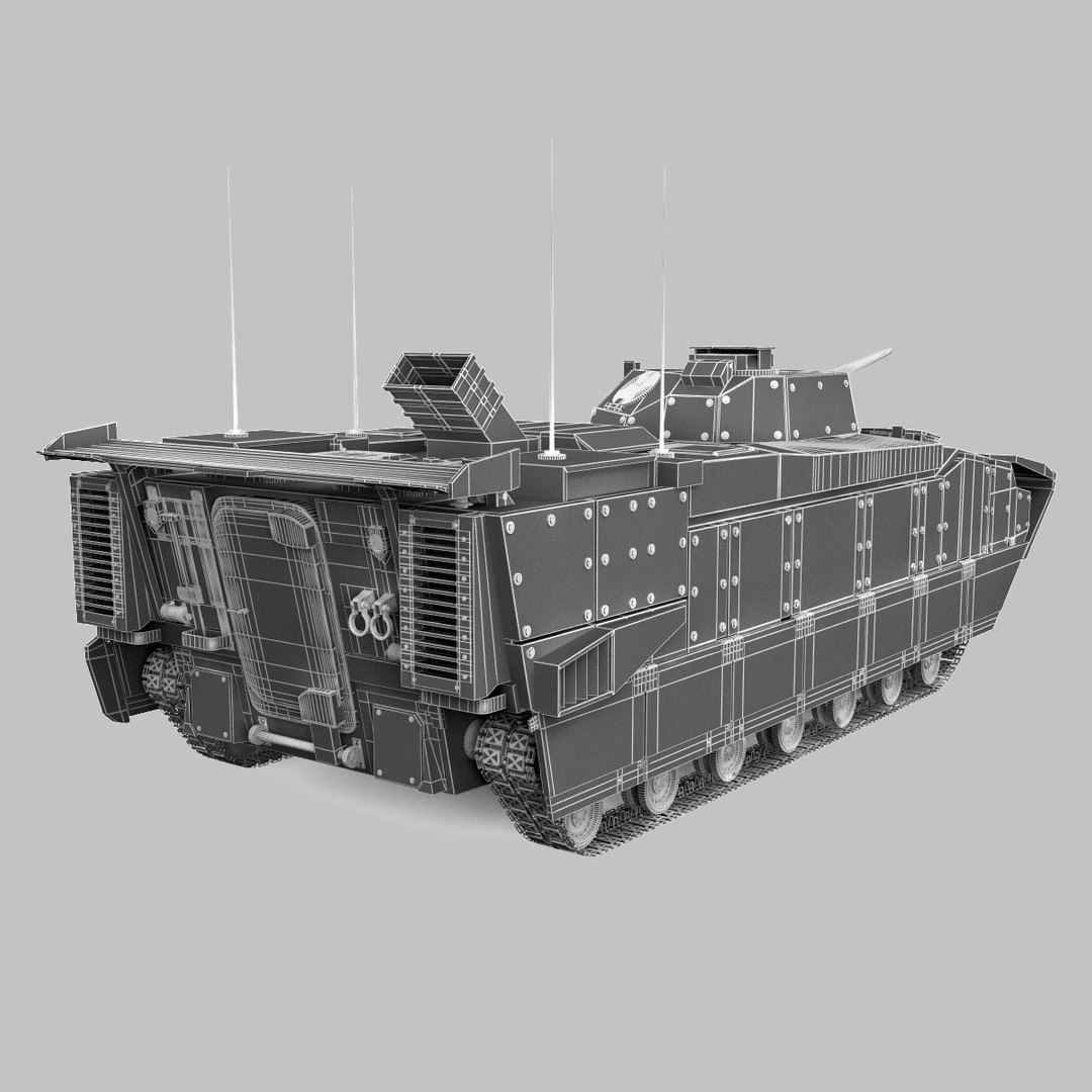 3d model expeditionary fighting vehicle efv