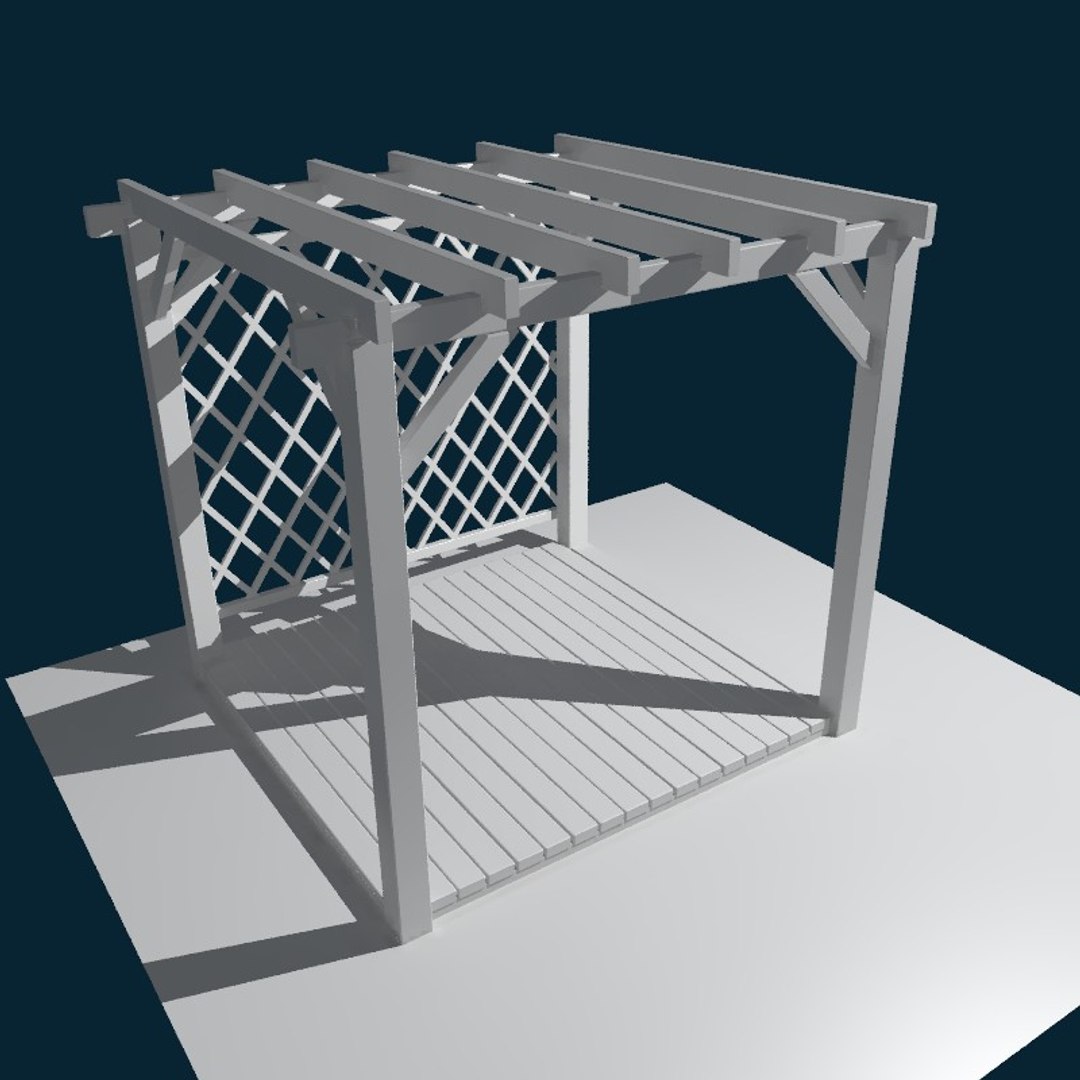 3d Model Pergola Outdoor