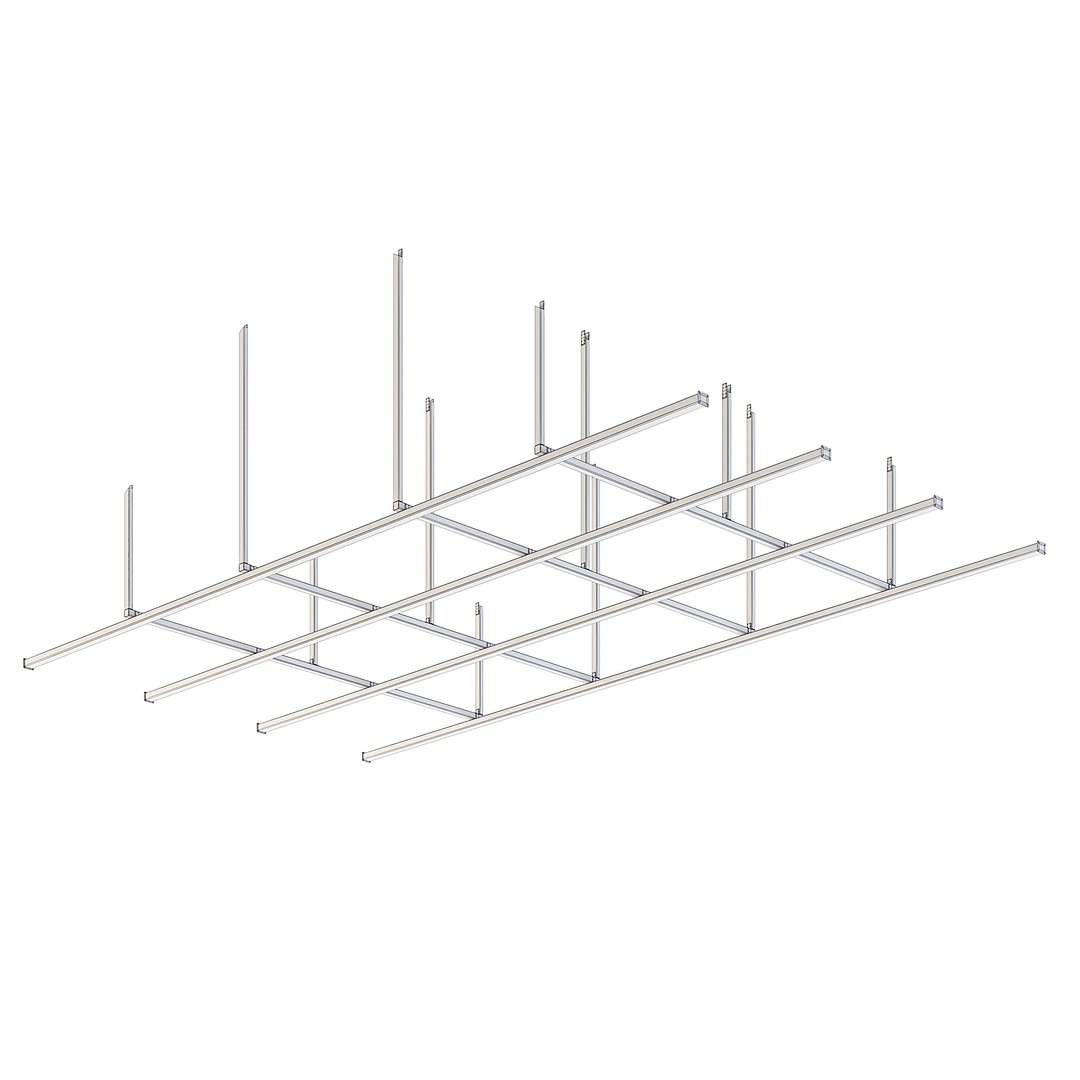 Factory Ceiling Beams Model - TurboSquid 2255239