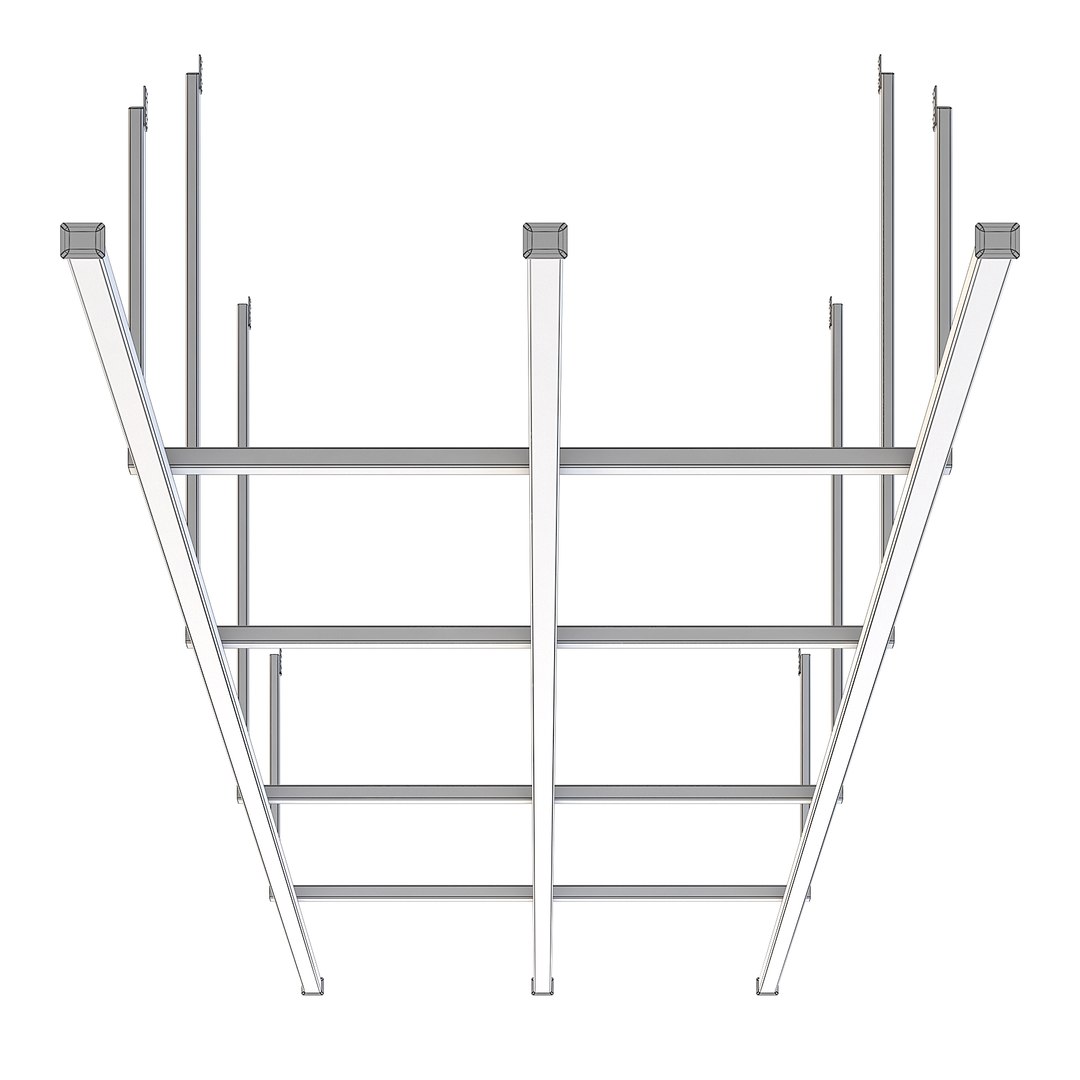 Factory Ceiling Beams Model - TurboSquid 2255239