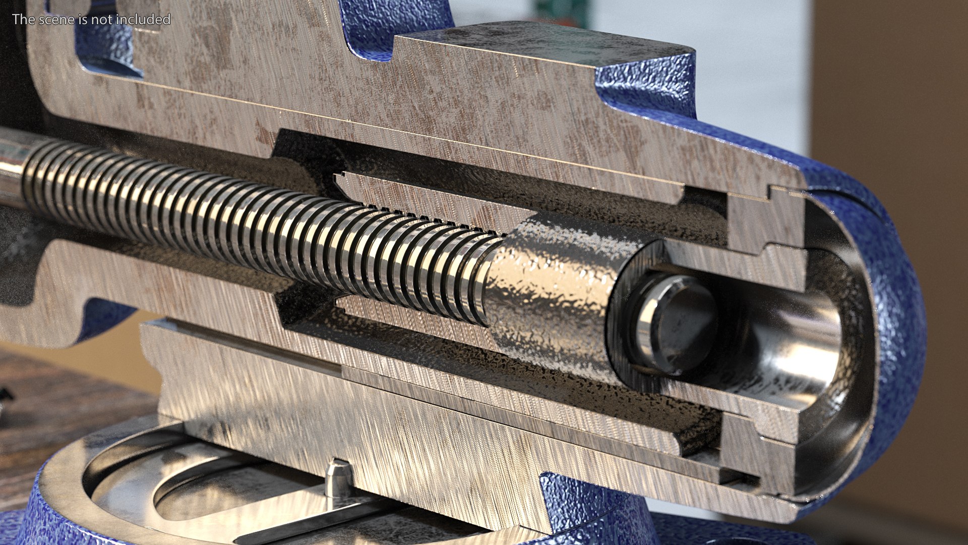 3D Bench Vise Cross Section - TurboSquid 1672906