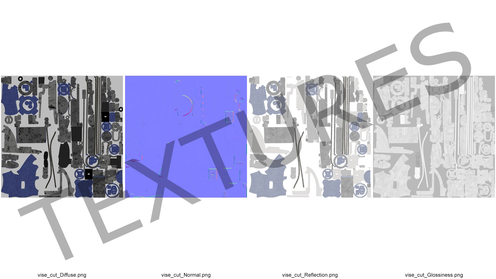 3D Bench Vise Cross Section - TurboSquid 1672906