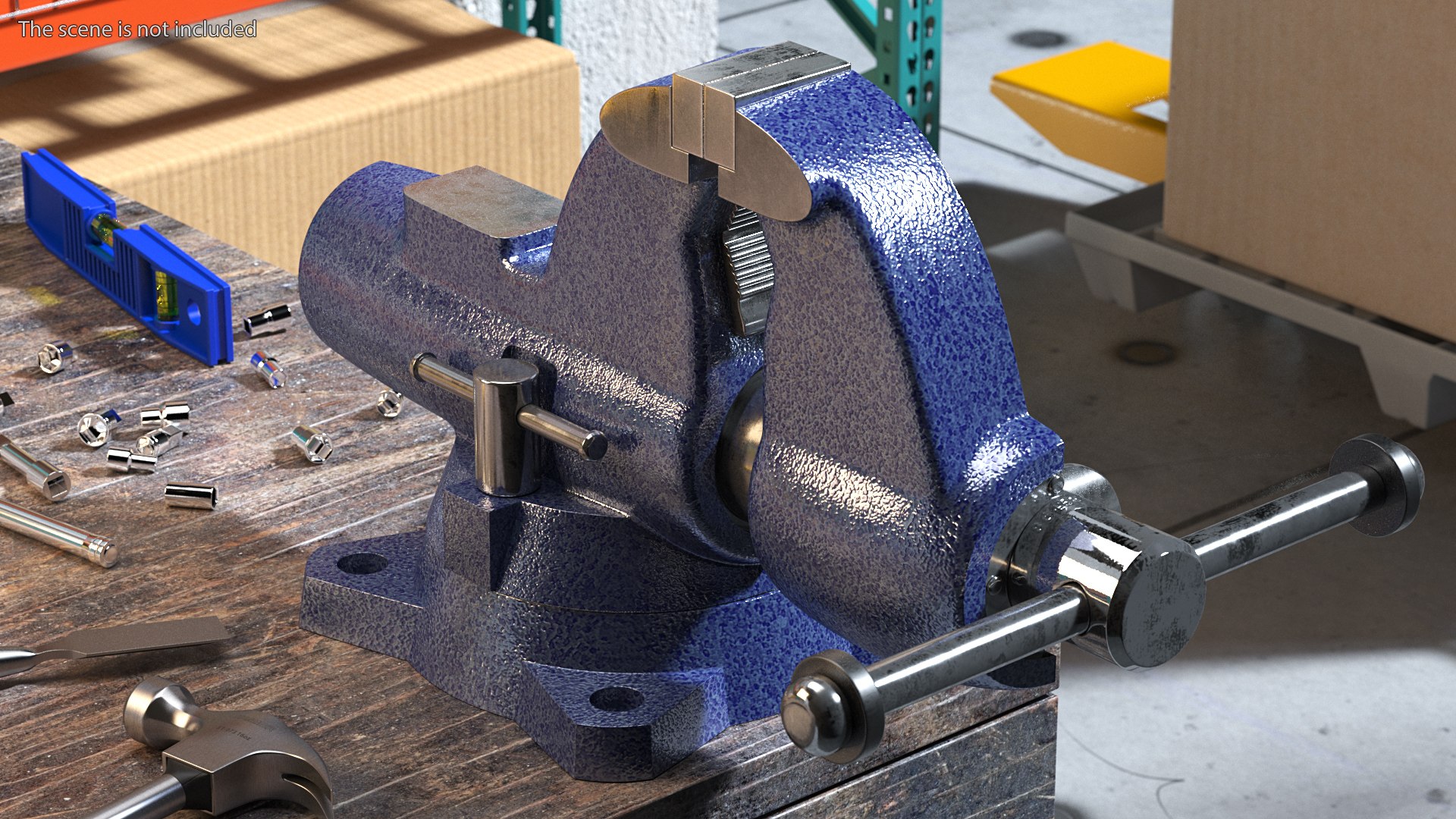 3D Bench Vise Cross Section - TurboSquid 1672906
