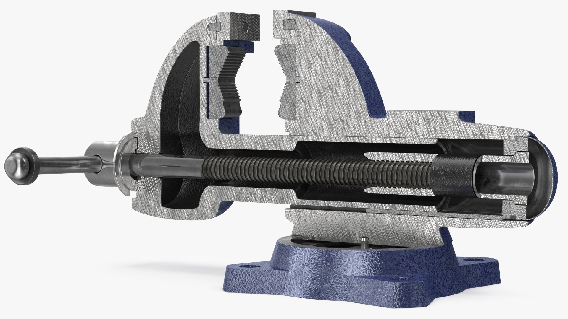 3D Bench Vise Cross Section - TurboSquid 1672906