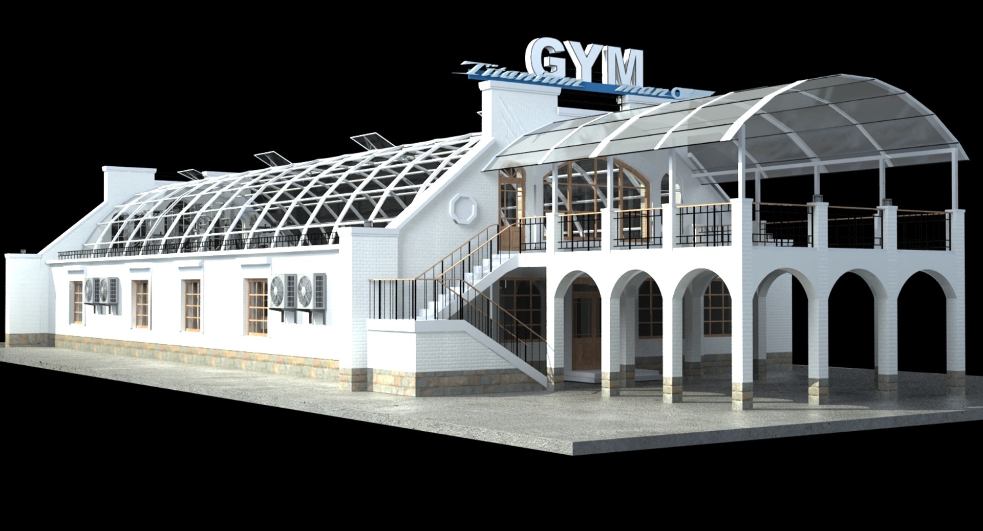 3D Gym Building - TurboSquid 1347431