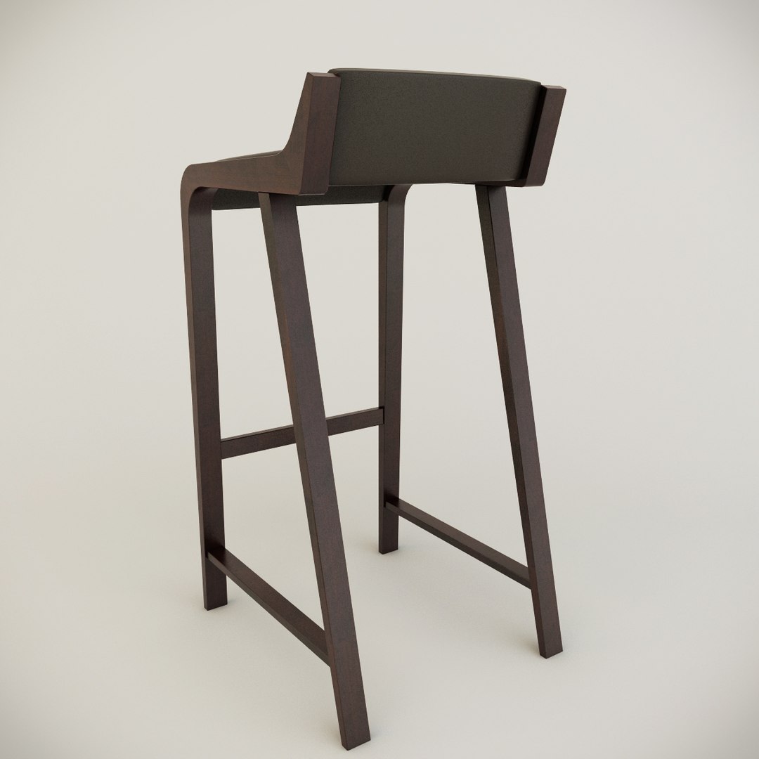 3d Simple Bar Chair