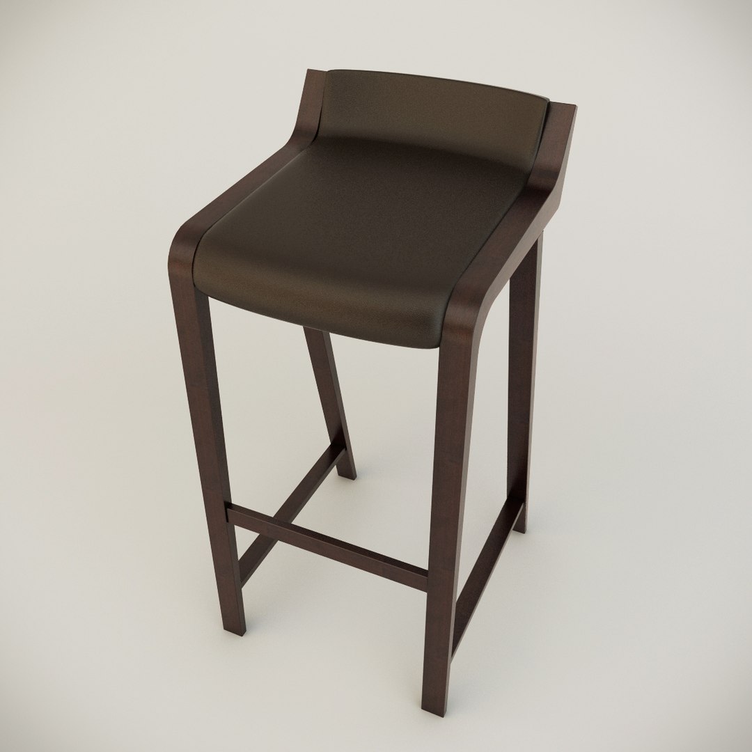3d Simple Bar Chair