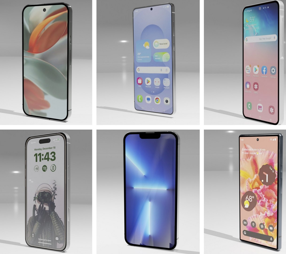 3D Smartphones Model - TurboSquid 2419261