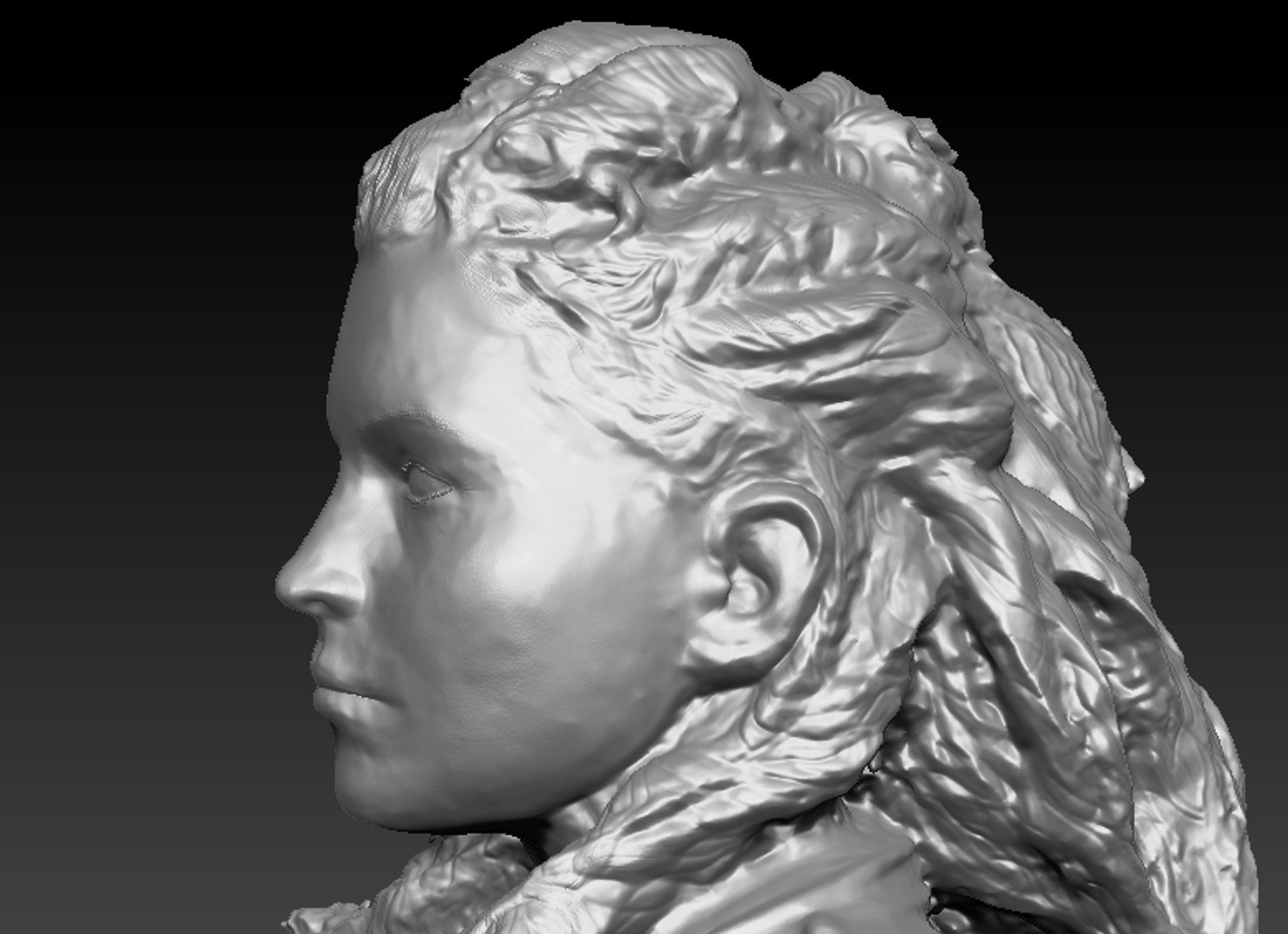 Face Aloy Horizon Zero Model - TurboSquid 1186998