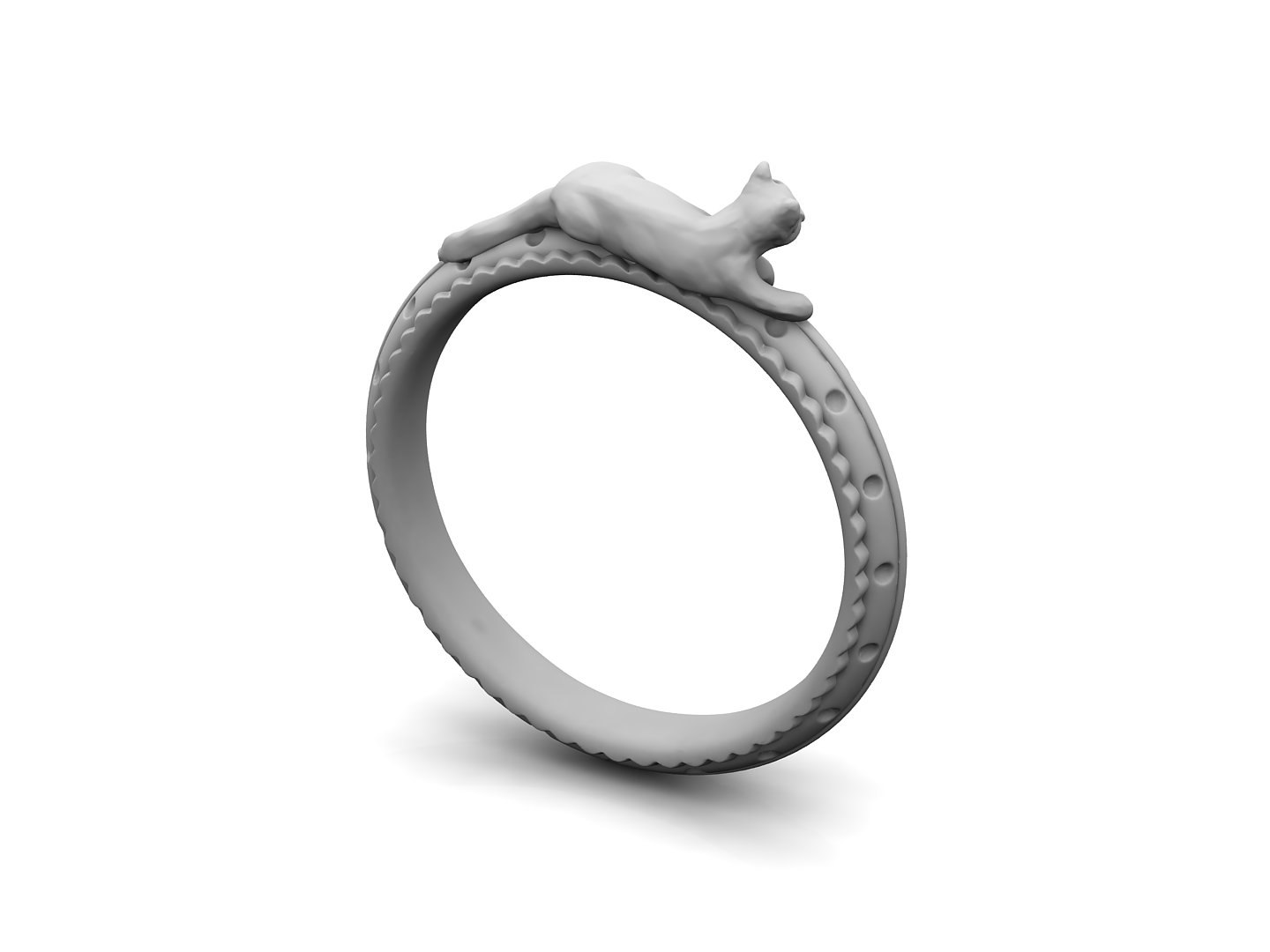 3d Ring Cat Model
