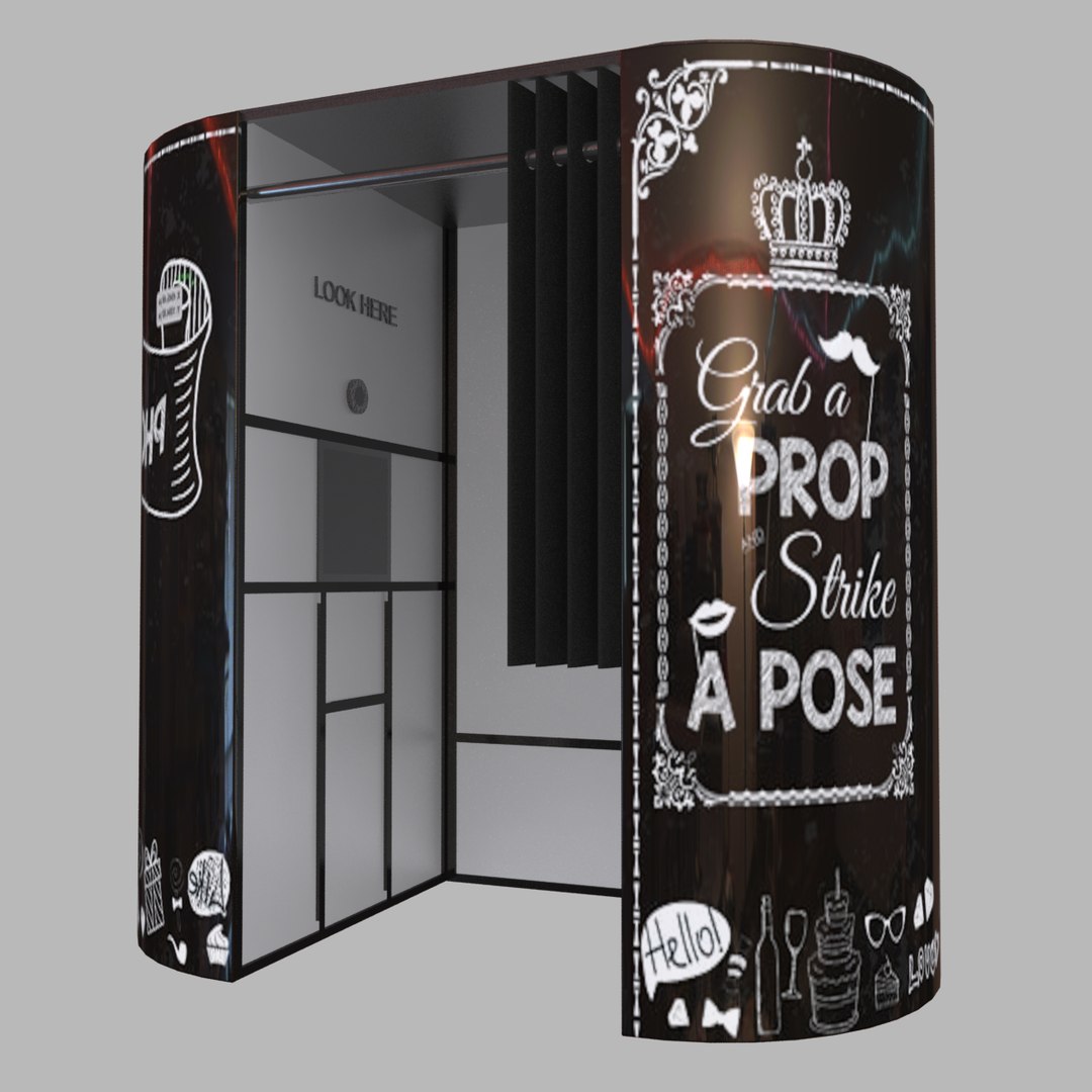 3D Photo Booth Model - TurboSquid 1343270