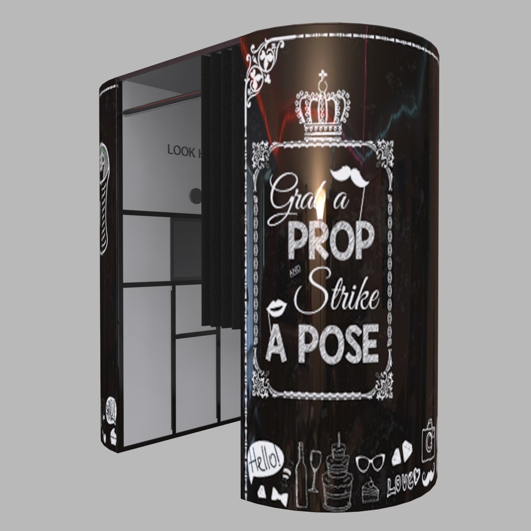 3D Photo Booth Model - TurboSquid 1343270