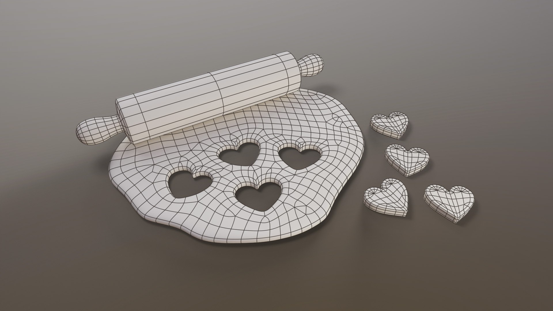 3D Cookies Dough Model - TurboSquid 2200101