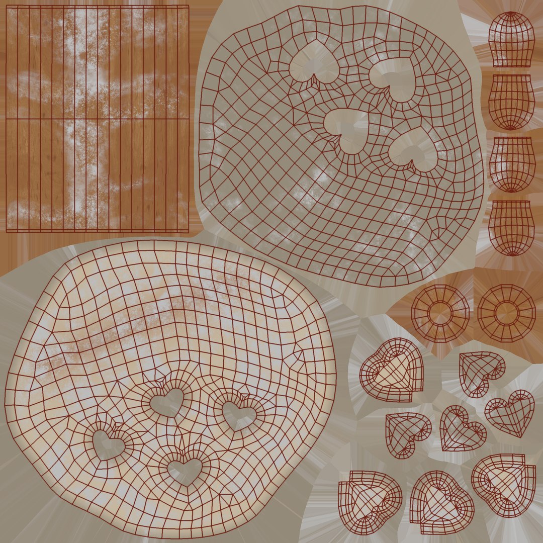 3D Cookies Dough Model - TurboSquid 2200101