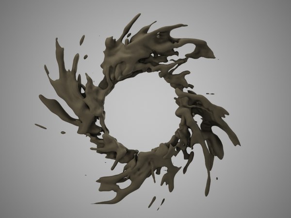 3d model abstract liquid
