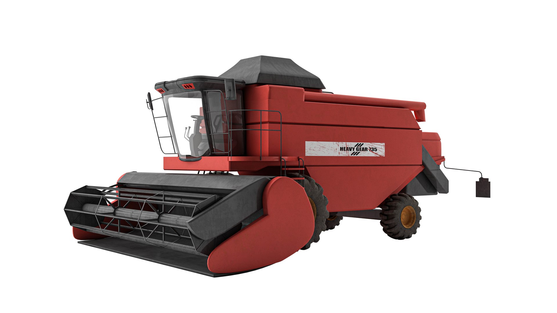 Combine Harvester 02 3D Model - TurboSquid 2227083