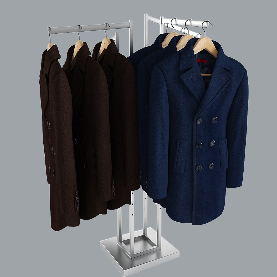 3ds max men s coats rack