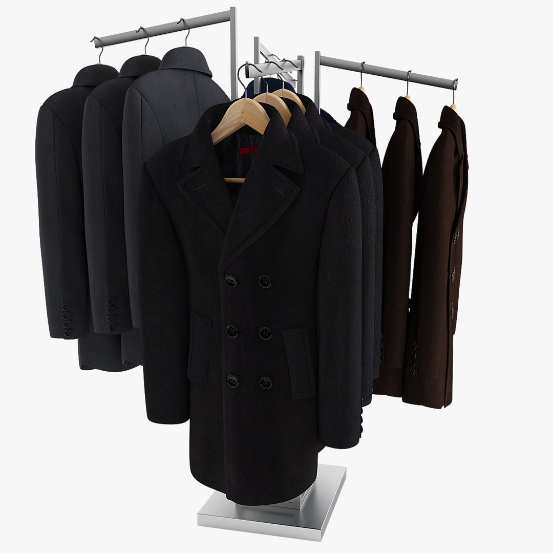 3ds max men s coats rack
