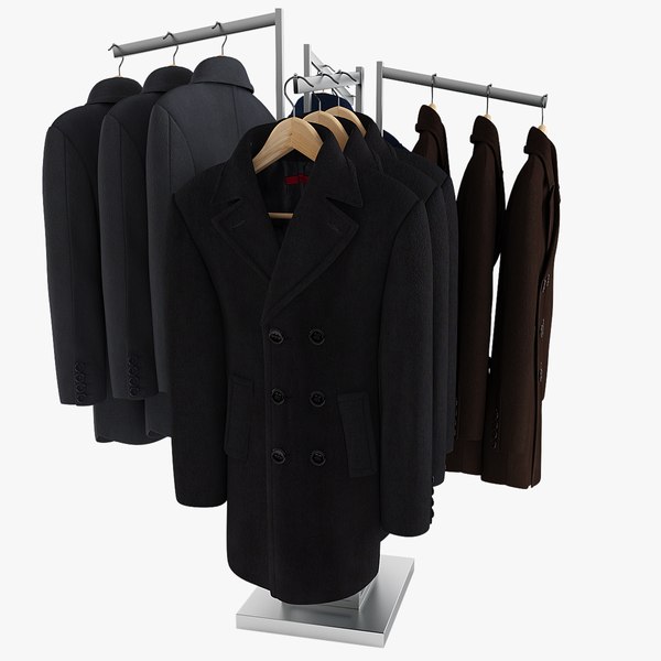 3d female coats rack