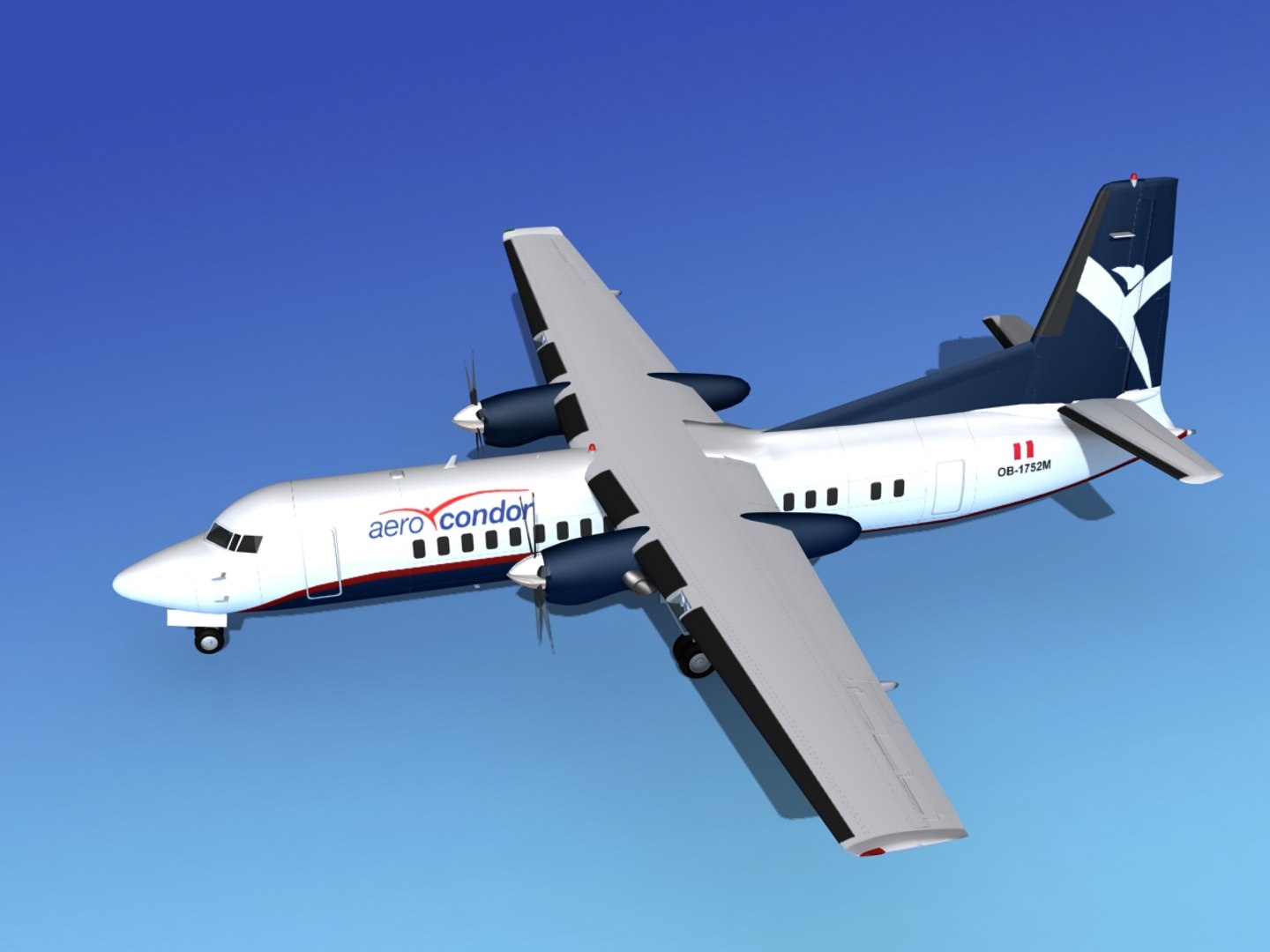 3d Model Fokker 50
