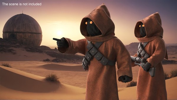 modelo 3d Personaje de Star Wars Jawa adaptado para Cinema 4D ...