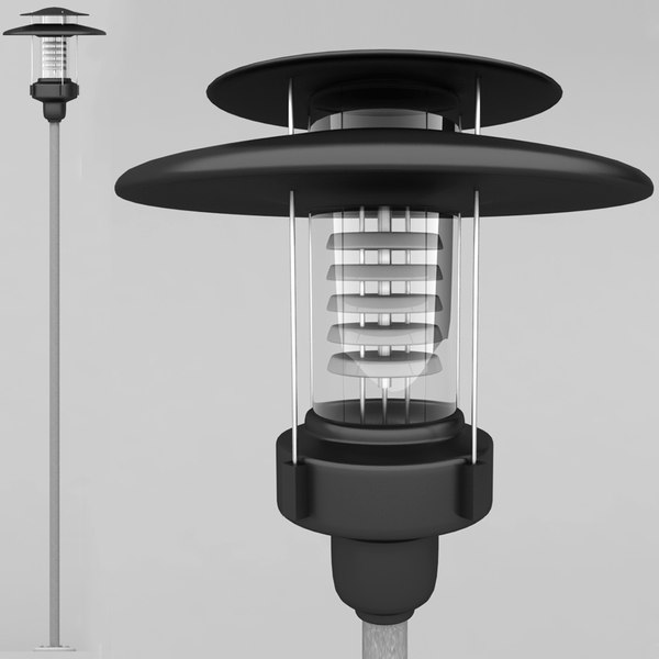 3d model of modern street light