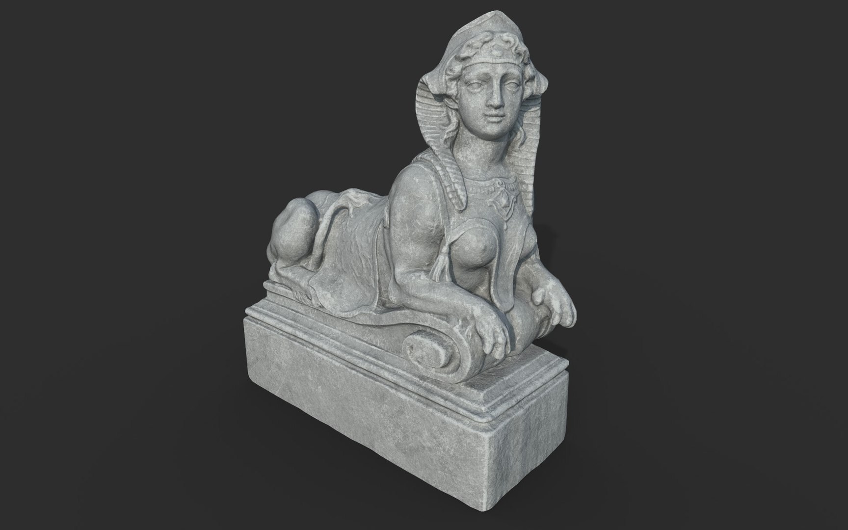 Sphinx Statue Creature 3D Model - TurboSquid 1539912
