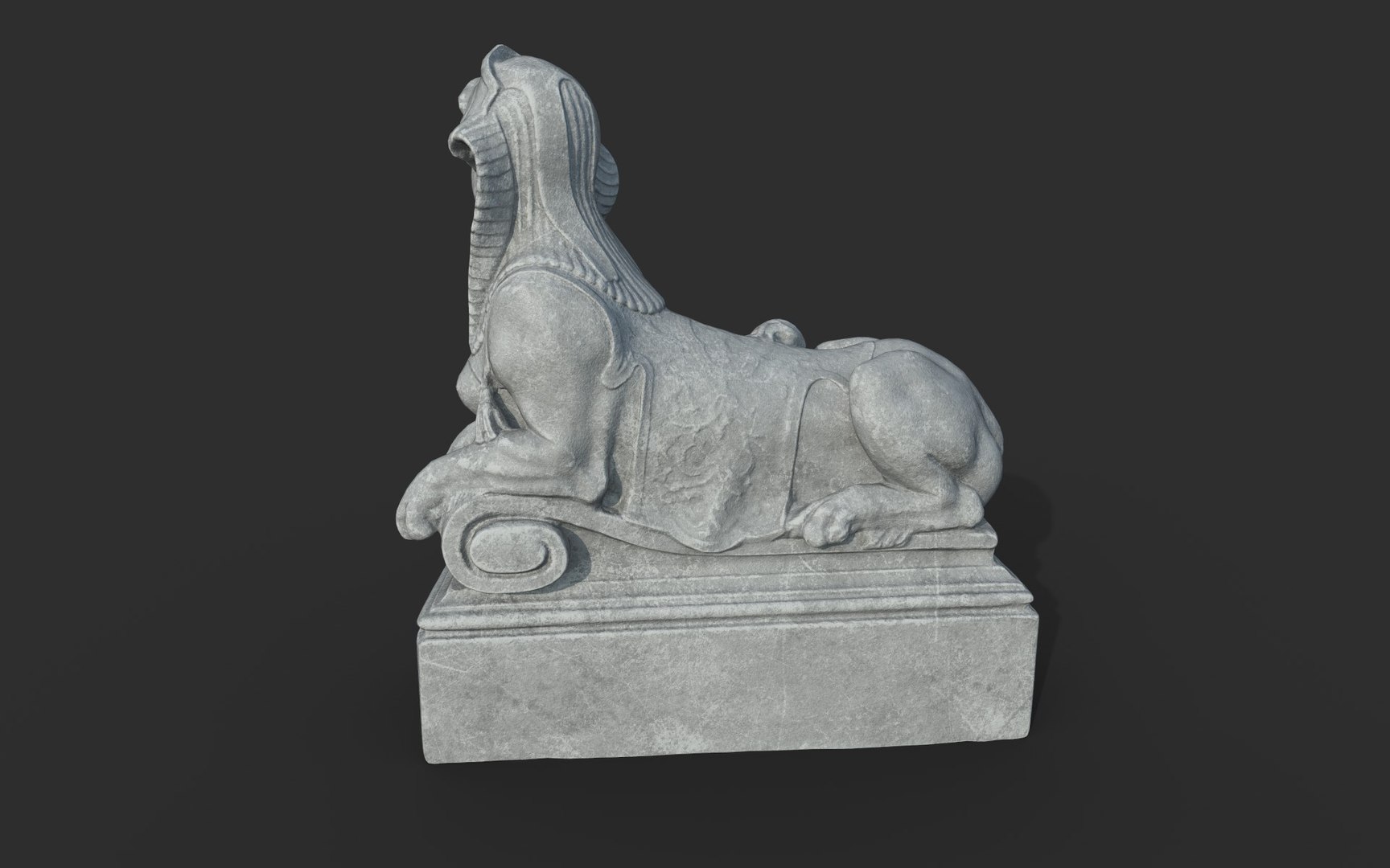 Sphinx Statue Creature 3D Model - TurboSquid 1539912