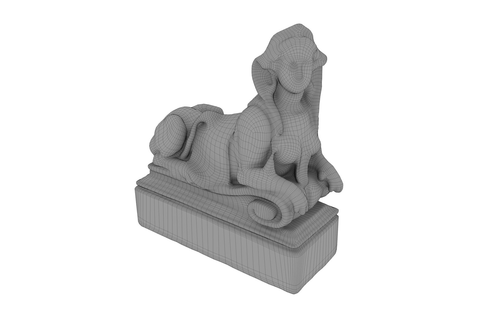 Sphinx Statue Creature 3D Model - TurboSquid 1539912