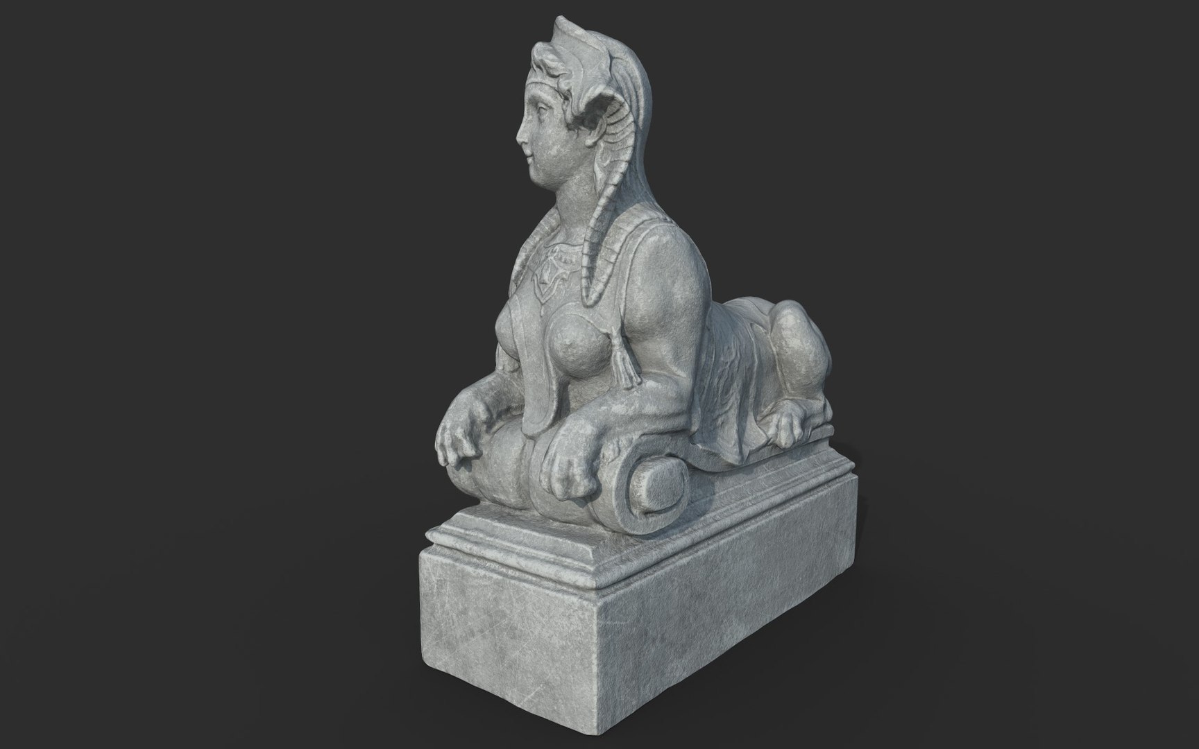 Sphinx Statue Creature 3D Model - TurboSquid 1539912